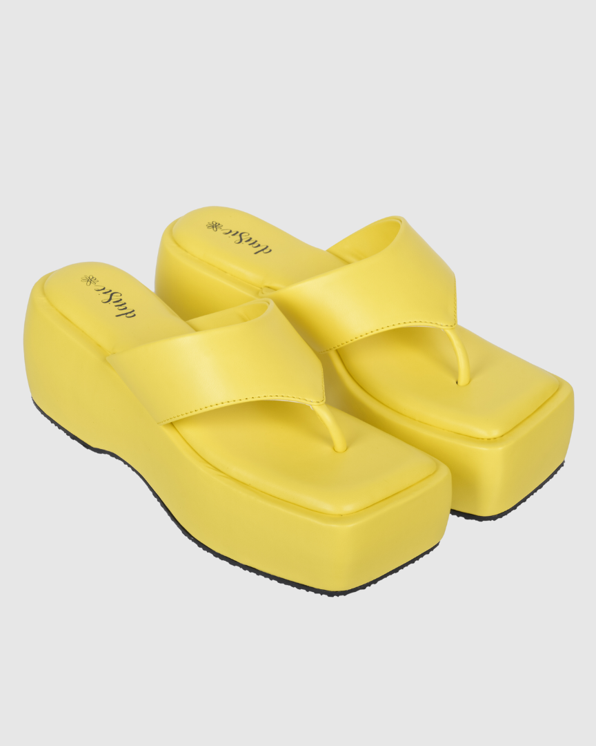 Y2k Block Chunky Yellow platforms – Daisie